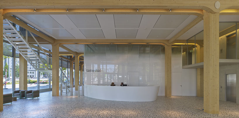 shigeru ban: tamedia office building in zurich completed
