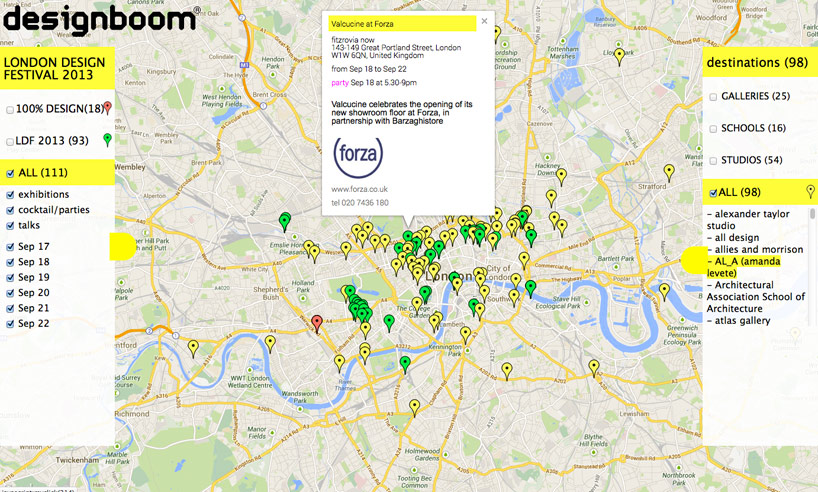 london design festival 2013 guide to our interactive map