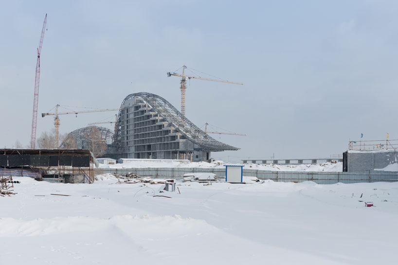 harbin cultural center by MAD architects takes shape