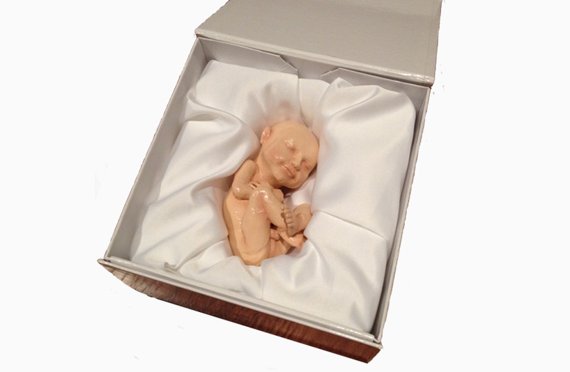 custom life-size 3D printed dolls of un-born baby fetuses