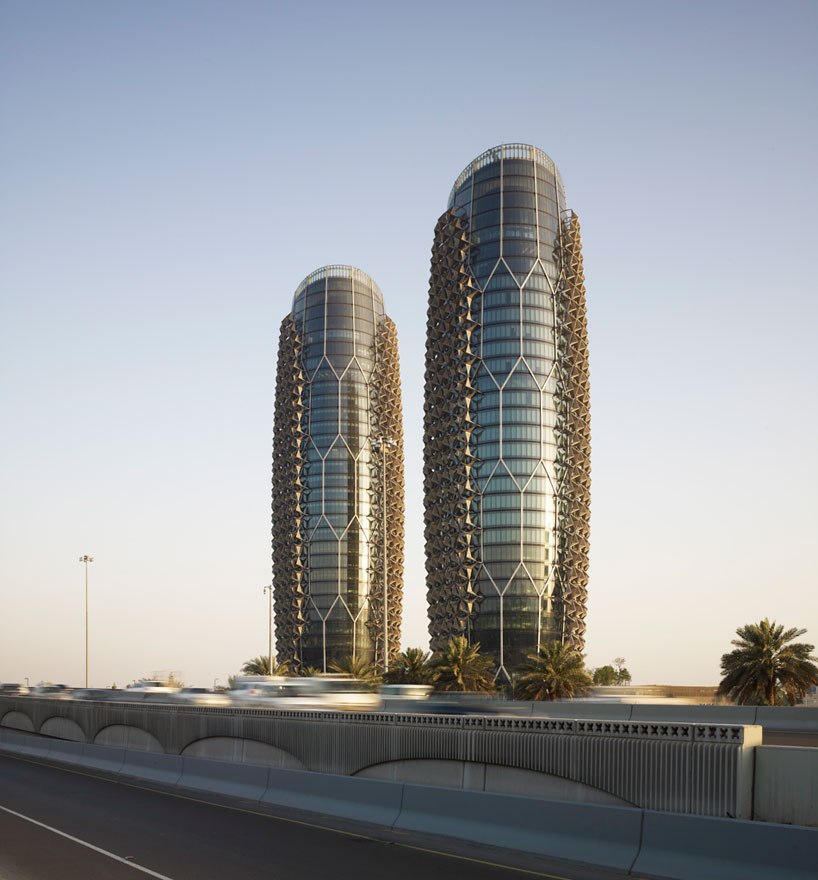 Aedas clads al bahr towers with dynamic shading device