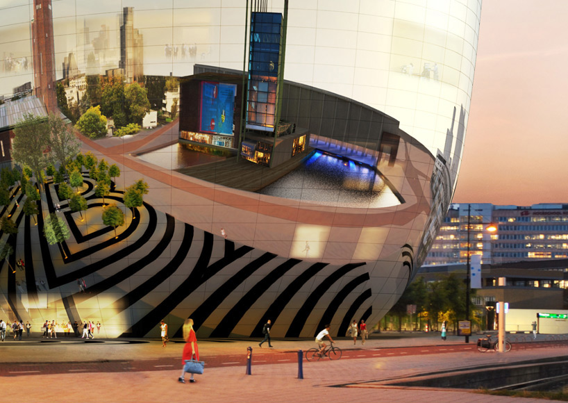MVRDV to complete reflective public art depot in rotterdam