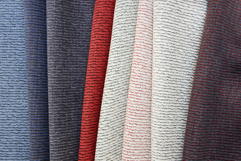 ronan + erwan bouroullec develop 3D knitted and stretch fabric for kvadrat