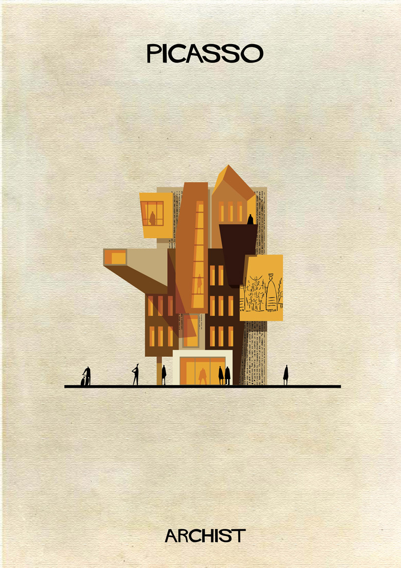 federico babina imagines famous art as architectural spaces