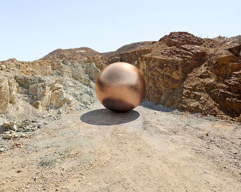 dillon marsh places copper spheres in arid mining landscapes