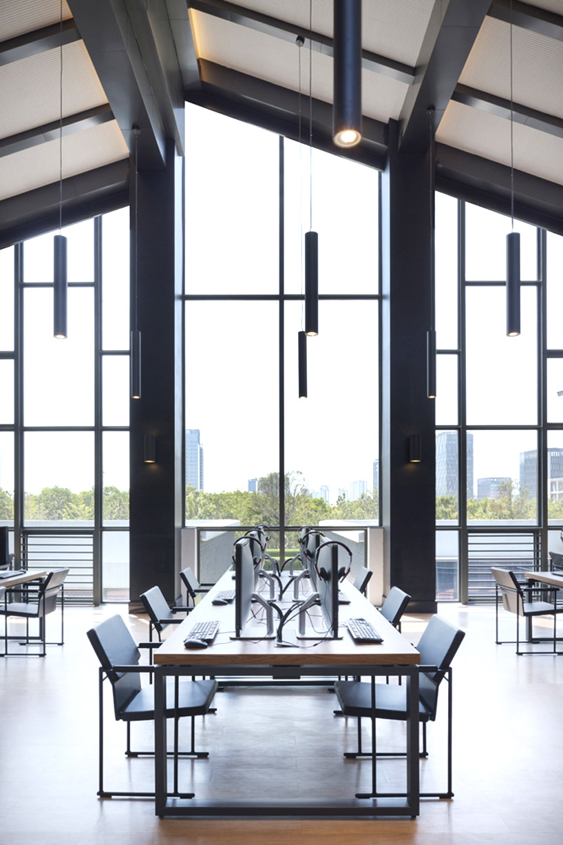 shanghai jiading public library by vermilion zhou design group