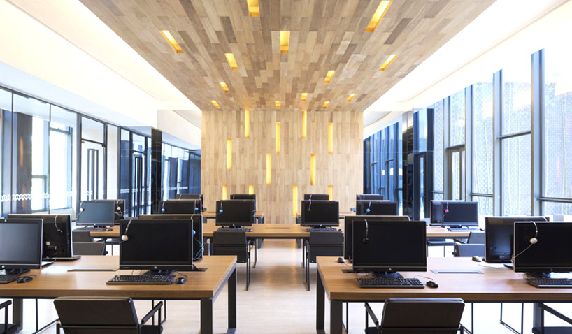 shanghai jiading public library by vermilion zhou design group