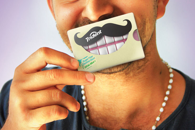 hani douaji makes smiles with trident gum packaging