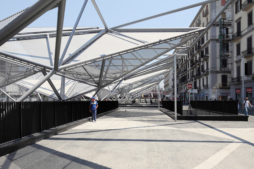 piazza garibaldi metro station by dominique perrault in naples