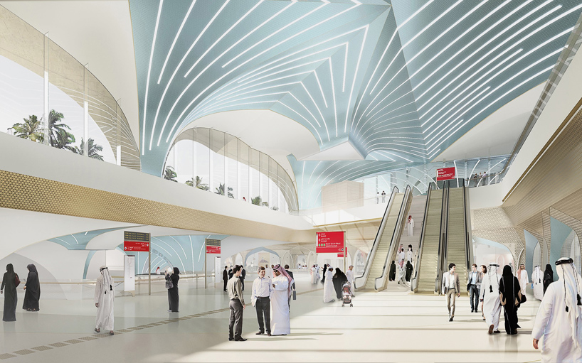 UNStudio designs stations for phase one of the doha metro