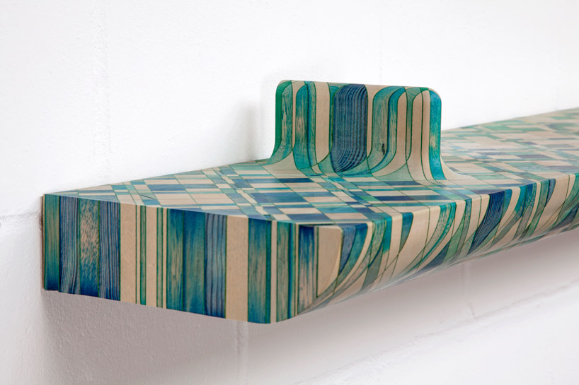 colorful endgrain furniture by raw-edges at brussels design september