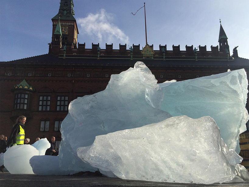 olafur eliasson moves 100 tonnes of ice to copenhagen
