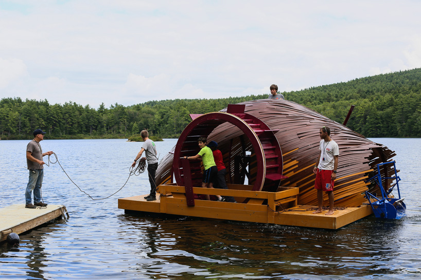floating creatura project constructed by summer camp kids