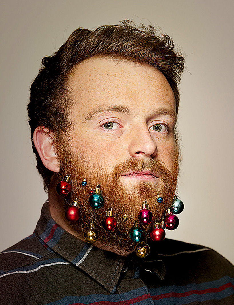 turn your facial scruff into a festive tree with beard baubles
