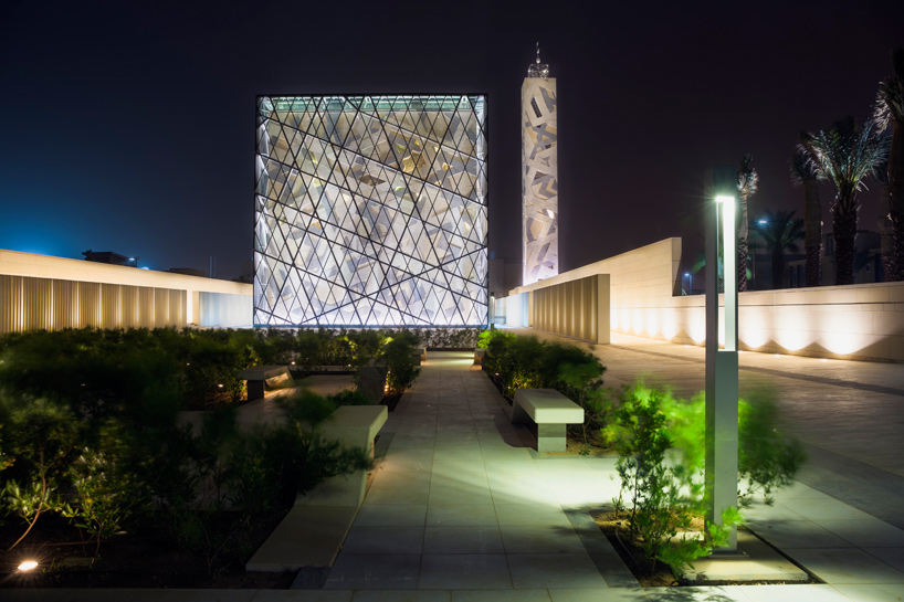 HOK clads community mosque in saudi arabia with perforated patterning