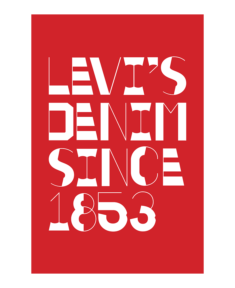 levi’s font by build and fresh britain