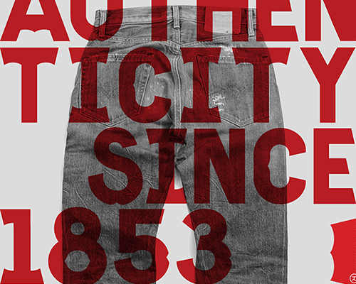 levi’s font by build and fresh britain