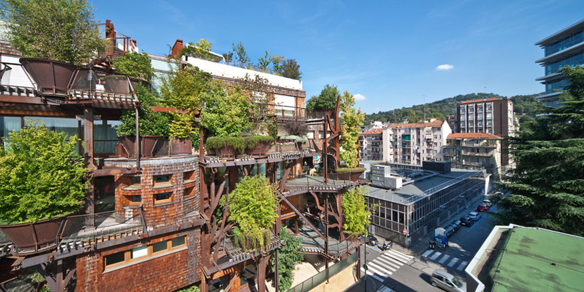 luciano pia plants 25 verde, a green urban treehouse in torino