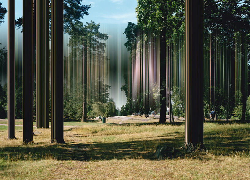 ralf brueck distorts architecture and nature into sci-fi scenarios