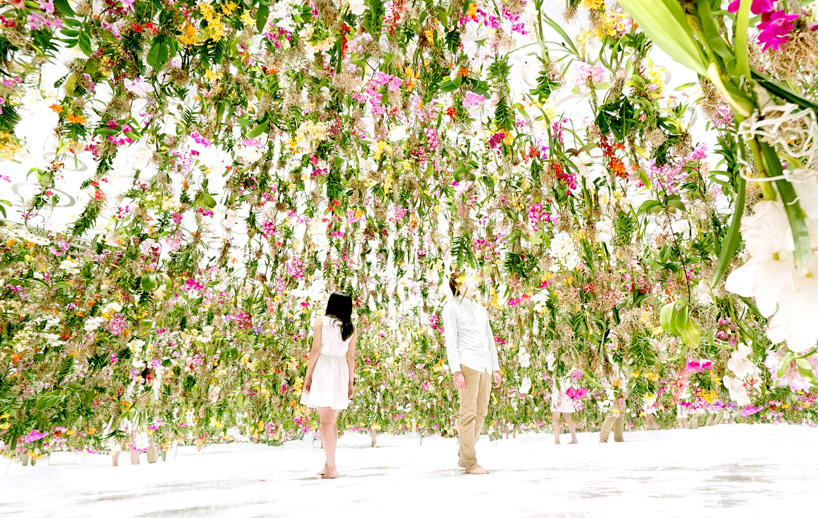 teamlab immerses visitors in an interactive floating flower garden