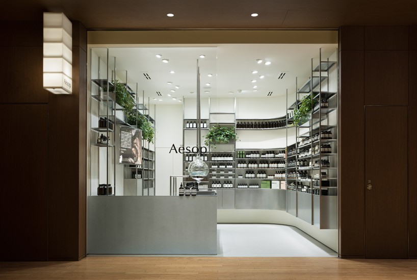 torafu architects sets tokyo's aesop store within a laboratory setting