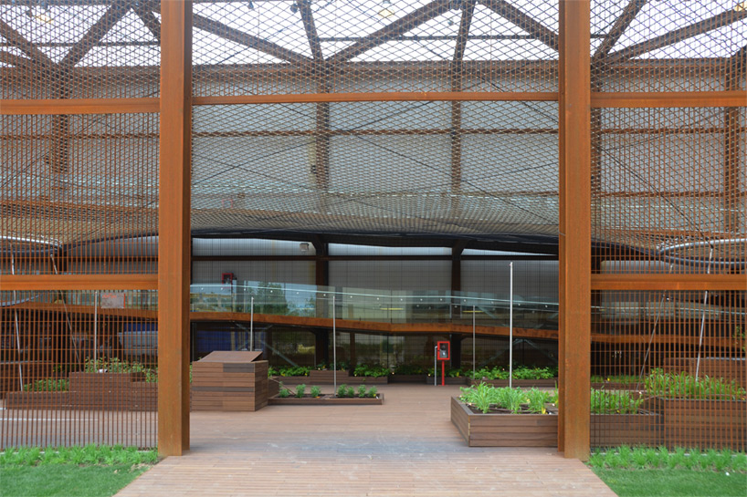 brazil pavilion at expo milan 2015 is defined by tensile netted structure