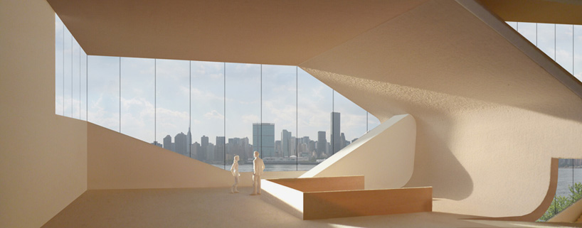 hunters point community library in new york by steven holl