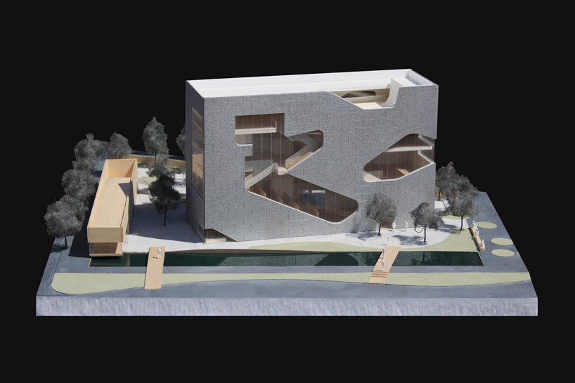 hunters point community library in new york by steven holl