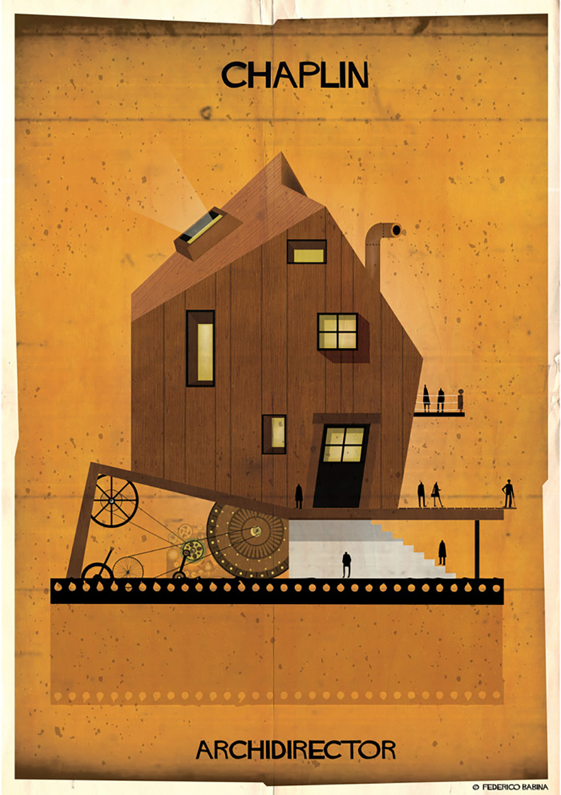 federico babina illustrates the imaginary architecture of movie ...