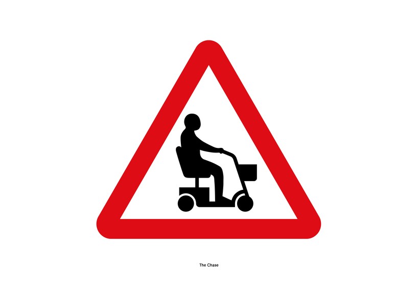 graphic designers reimagine the elderly people road sign
