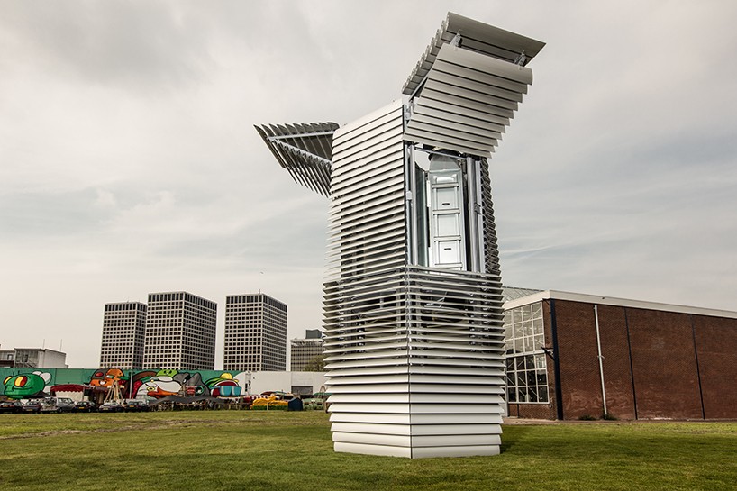 daan roosegaarde's smog free tower opens in rotterdam