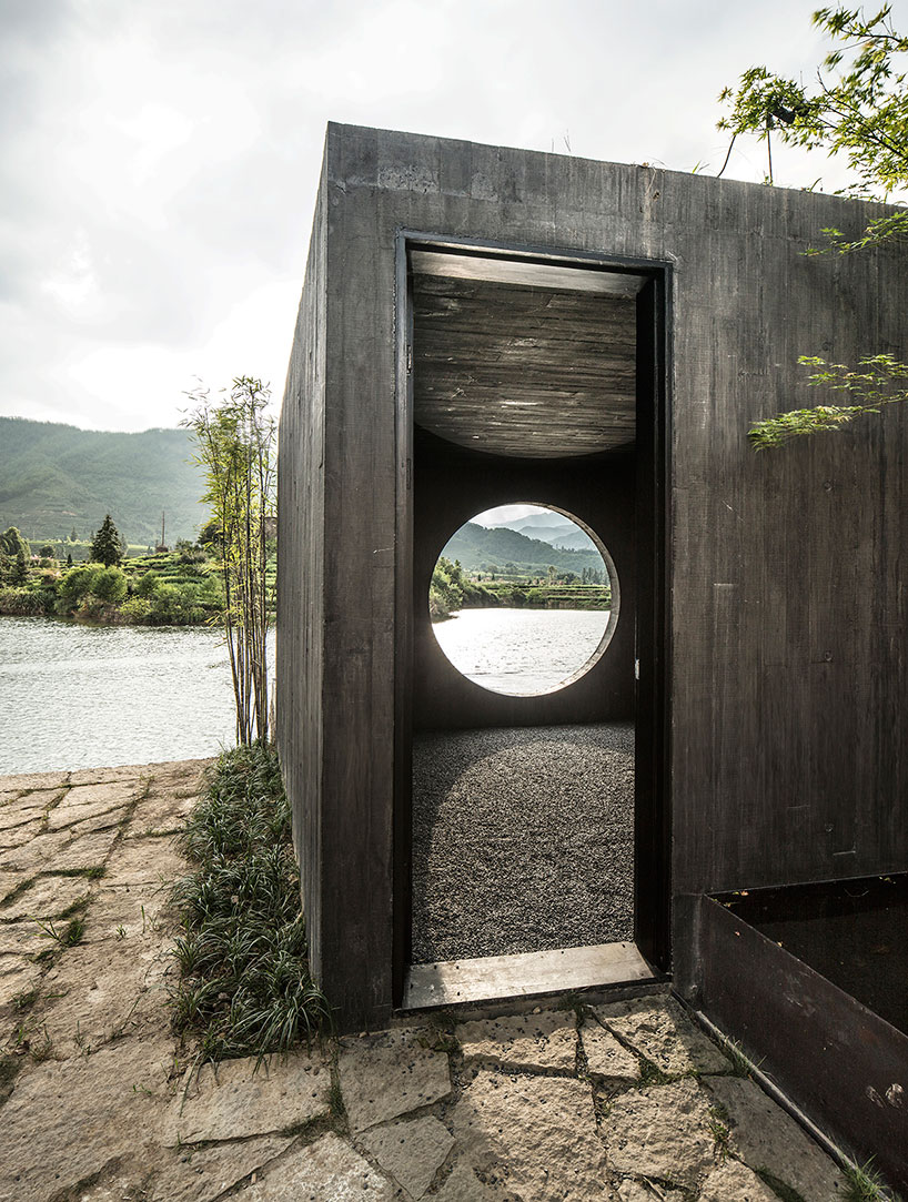 DnA architecture and design casts concrete damushan tea house