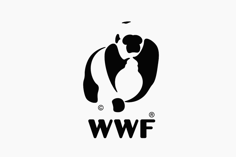 graphic designer turns WWF panda icon into other endangered species