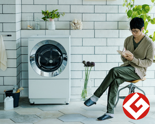 panasonic's minimal washing machine collects 2015 g-mark japan GOOD ...