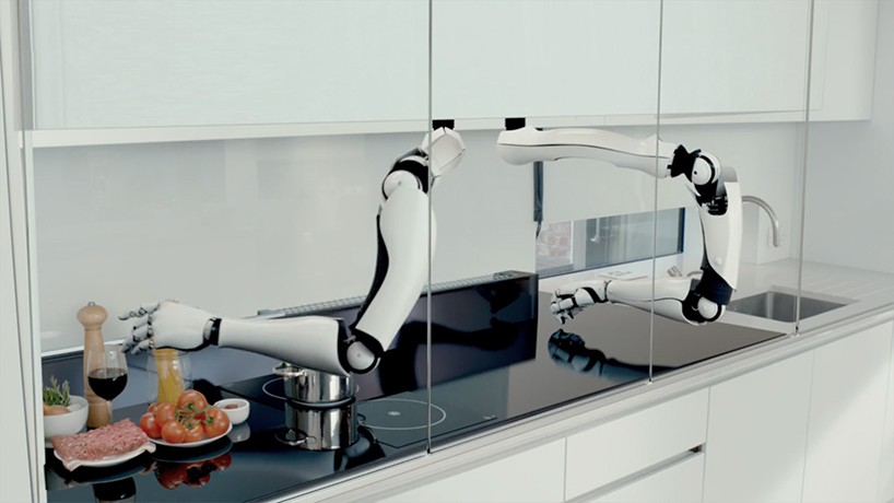 moley automated kitchen uses pair of robotic arms to prepare meals