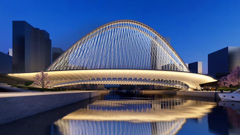 three landmark bridges for huashan by santiago calatrava