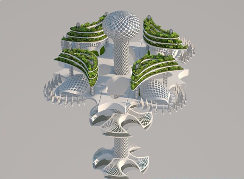 vincent callebaut architectures aequorea 3D printed oceanscraper