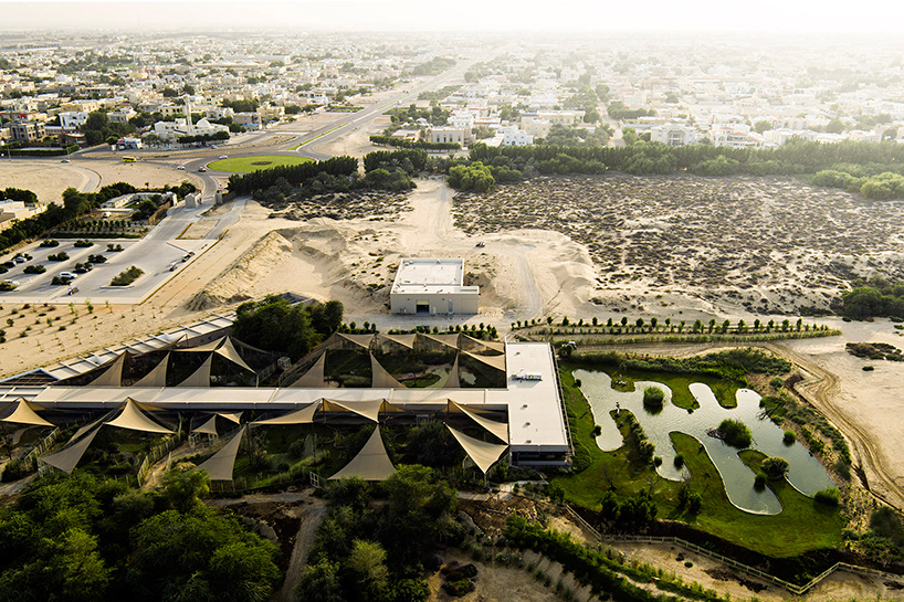 visitor center at wasit natural reserve by X-architects