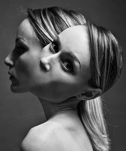 flora borsi abstracts anatomy to form siamese self-portraits