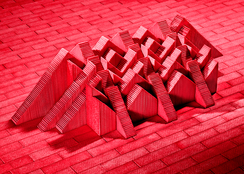 sam kaplan forms sweet architectural arrangements with slices of gum