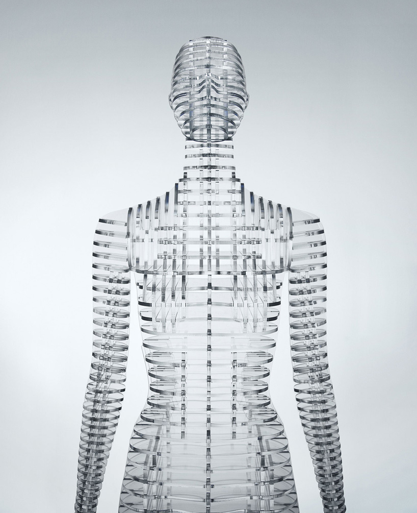 tokujin yoshioka crafts transparent body installation for issey miyake ...