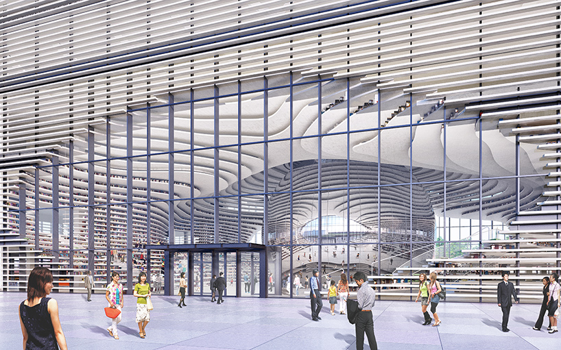 MVRDV's library in tianjin nears completion