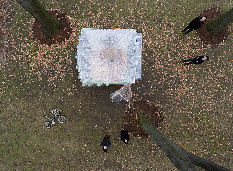 the large funnel optimizes sun exposure for algae propagation and ...