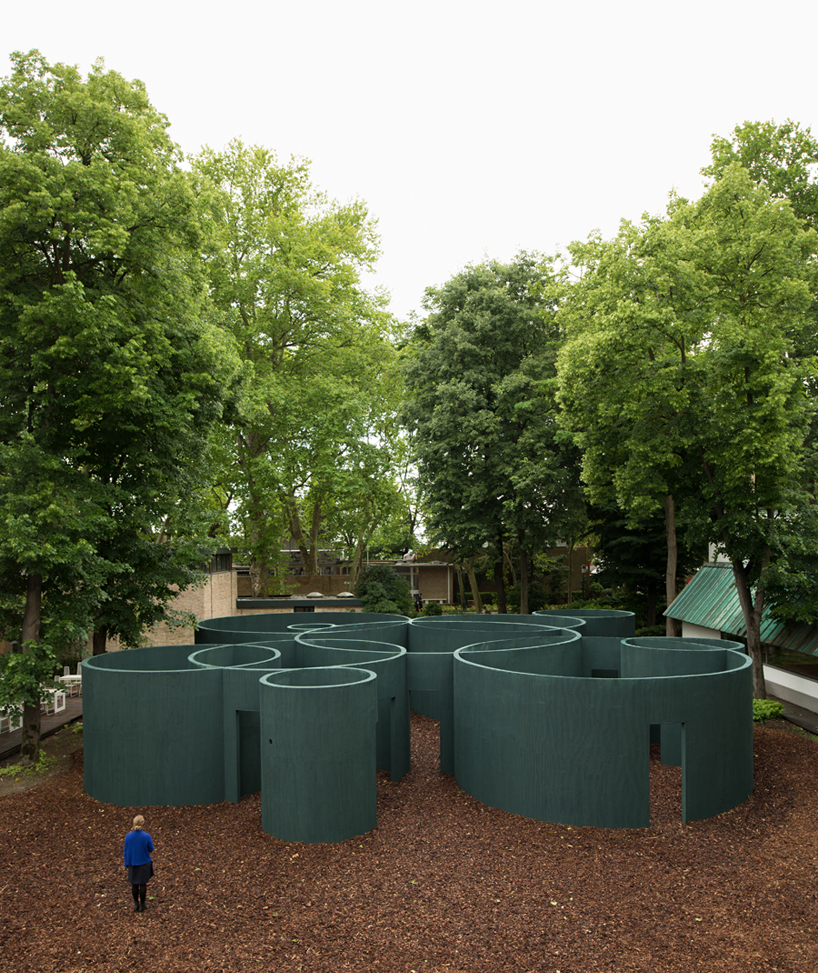 pezo von ellrichshausen installs pavilion of intersecting cylinders at ...