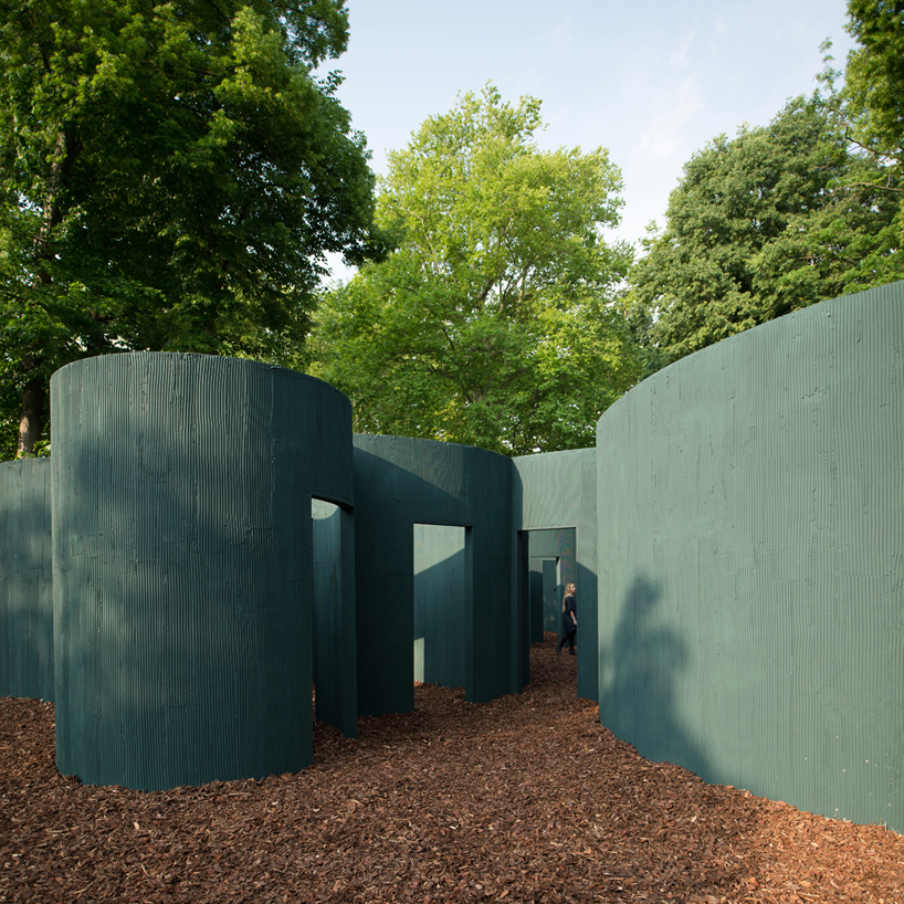 pezo von ellrichshausen installs pavilion of intersecting cylinders at ...