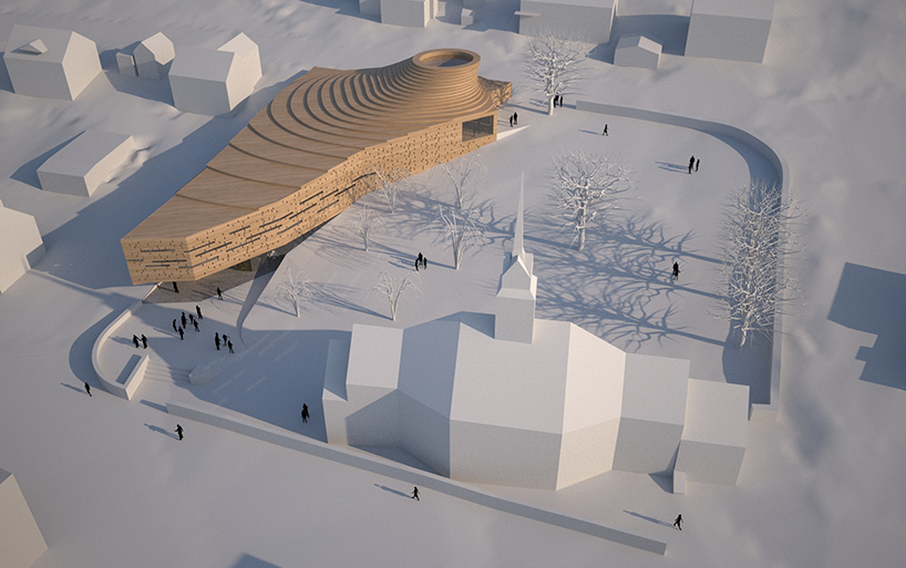 snøhetta wins competition for wooden ulstein church