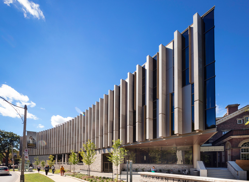 a dynamic new building for the faculty of law features new façade ...