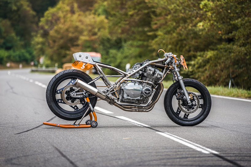 berham customs shiny harry motorcycle