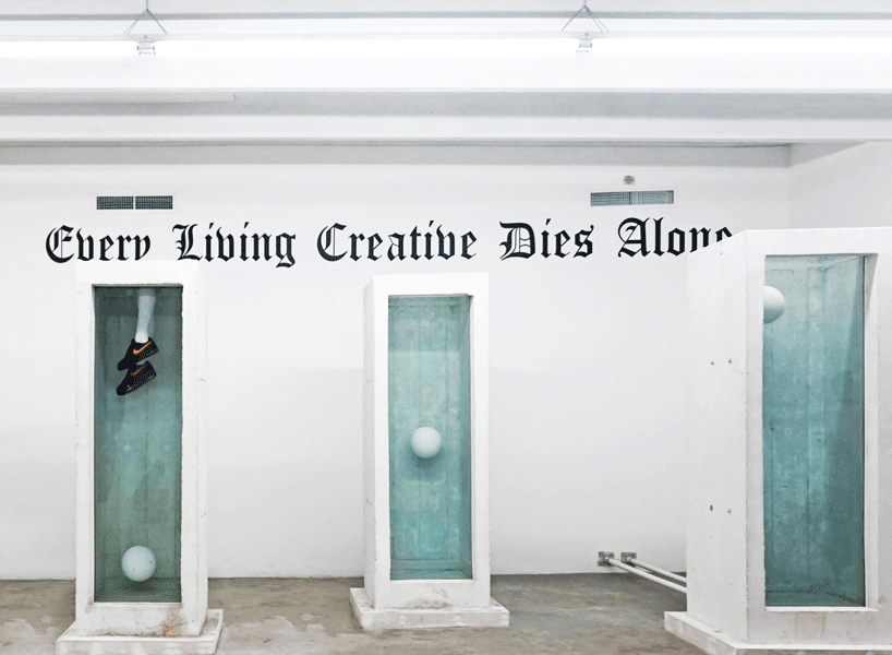 during miami art week, margaritis has installed a series of five ...