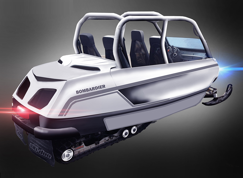 whitefox personal four-seater snowmobile